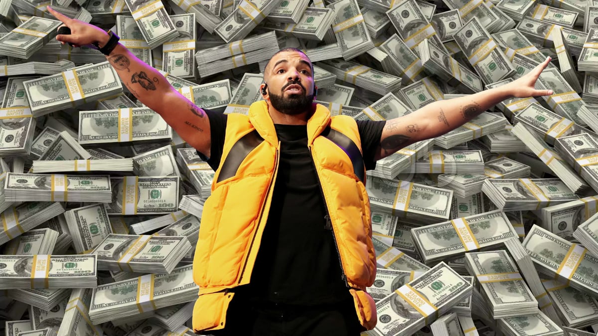 Drake Holding Money