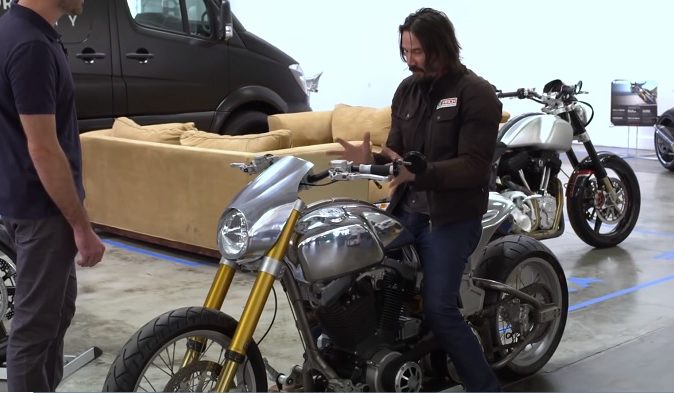 Keanu Reeves Showcases His Awesome Motorcycle Collection