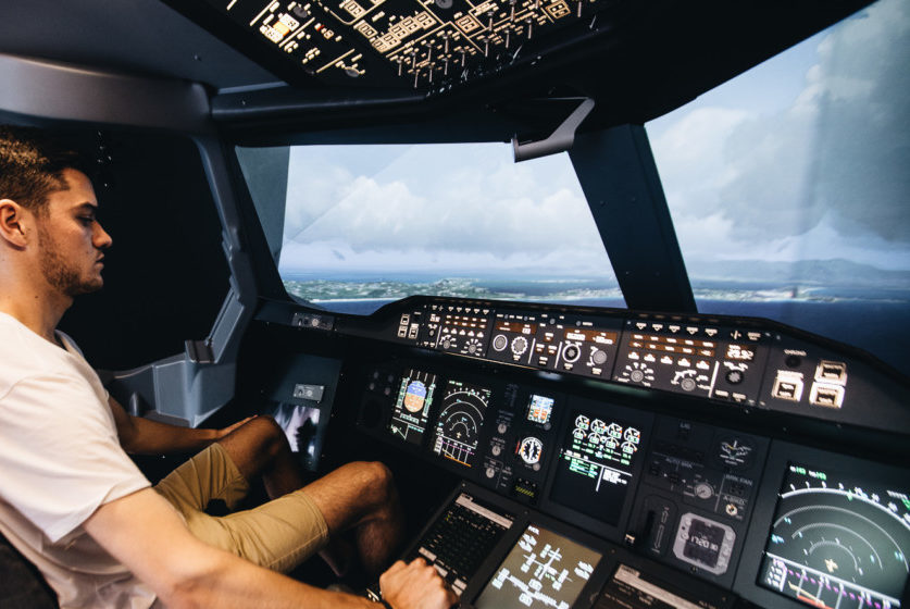 Flying An Airbus A380 At Dubai Mall's Emirates Simulator