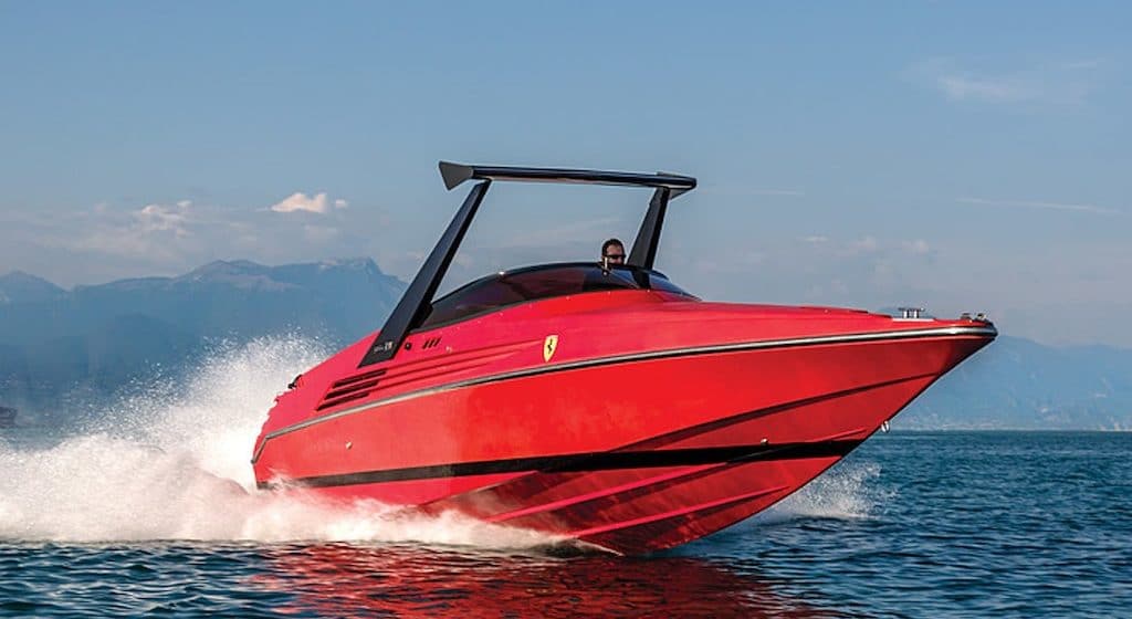 The 1990 Riva Ferrari 32 Speedboat Is A Testarossa On Water