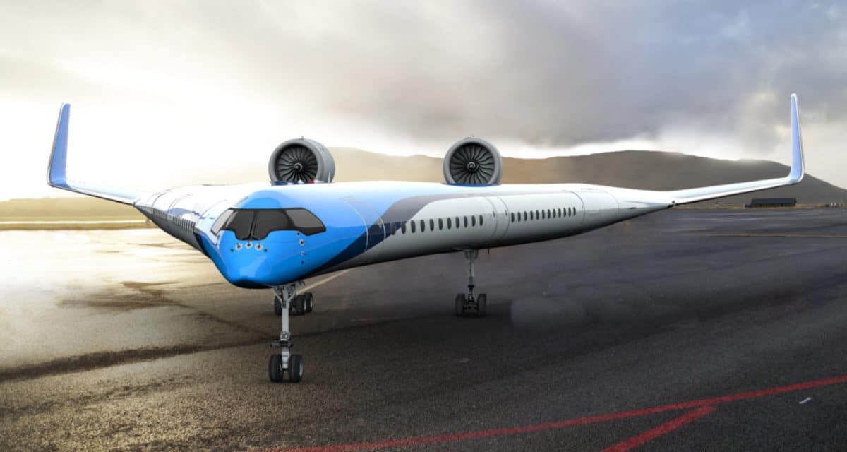 KLM Royal Dutch Airlines Reveals The Futuristic Flying-V Aircraft