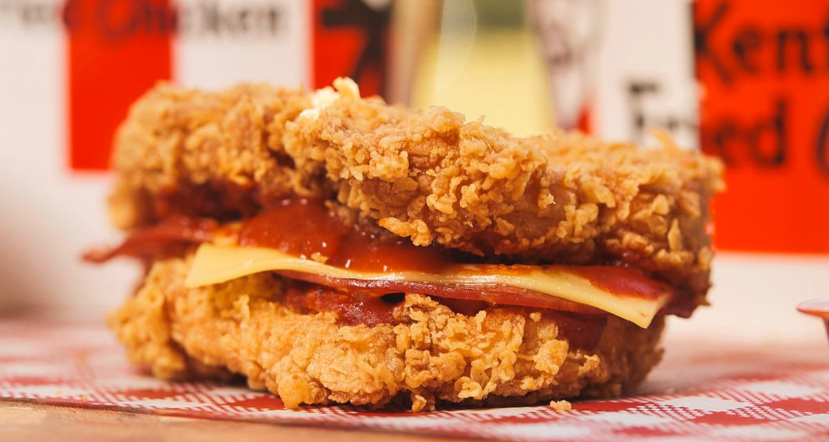 KFC Unleashes Pizza Double Chicken Burger In Australia - Boss Hunting