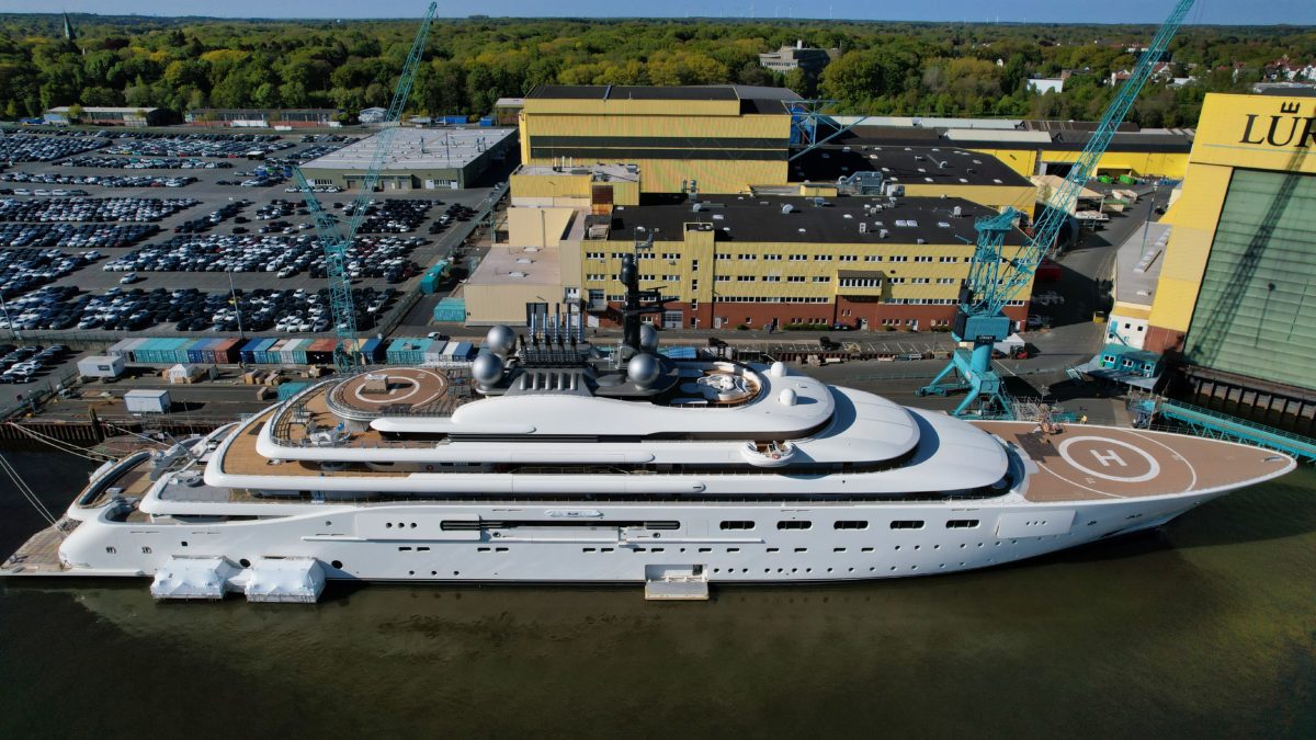 The 525-Foot Lürssen Superyacht ‘Blue’ Is The Fifth Largest Ever Made