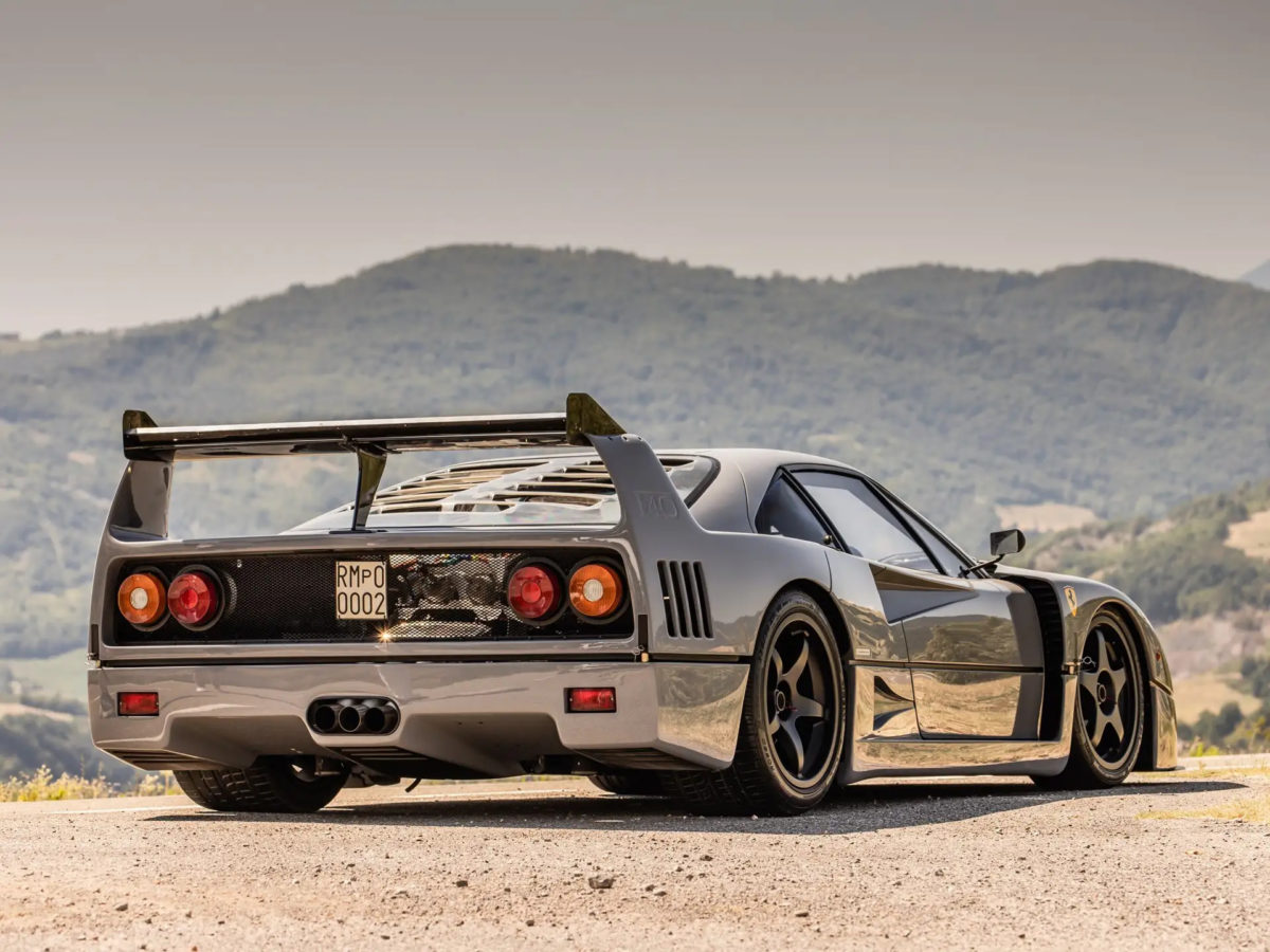 Unique Nardo Grey Ferrari F40 "Competizione" To Be Sold At Auction