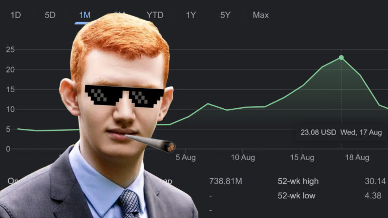 How Uni Student Jake Freeman Made $158M With A Meme Stock