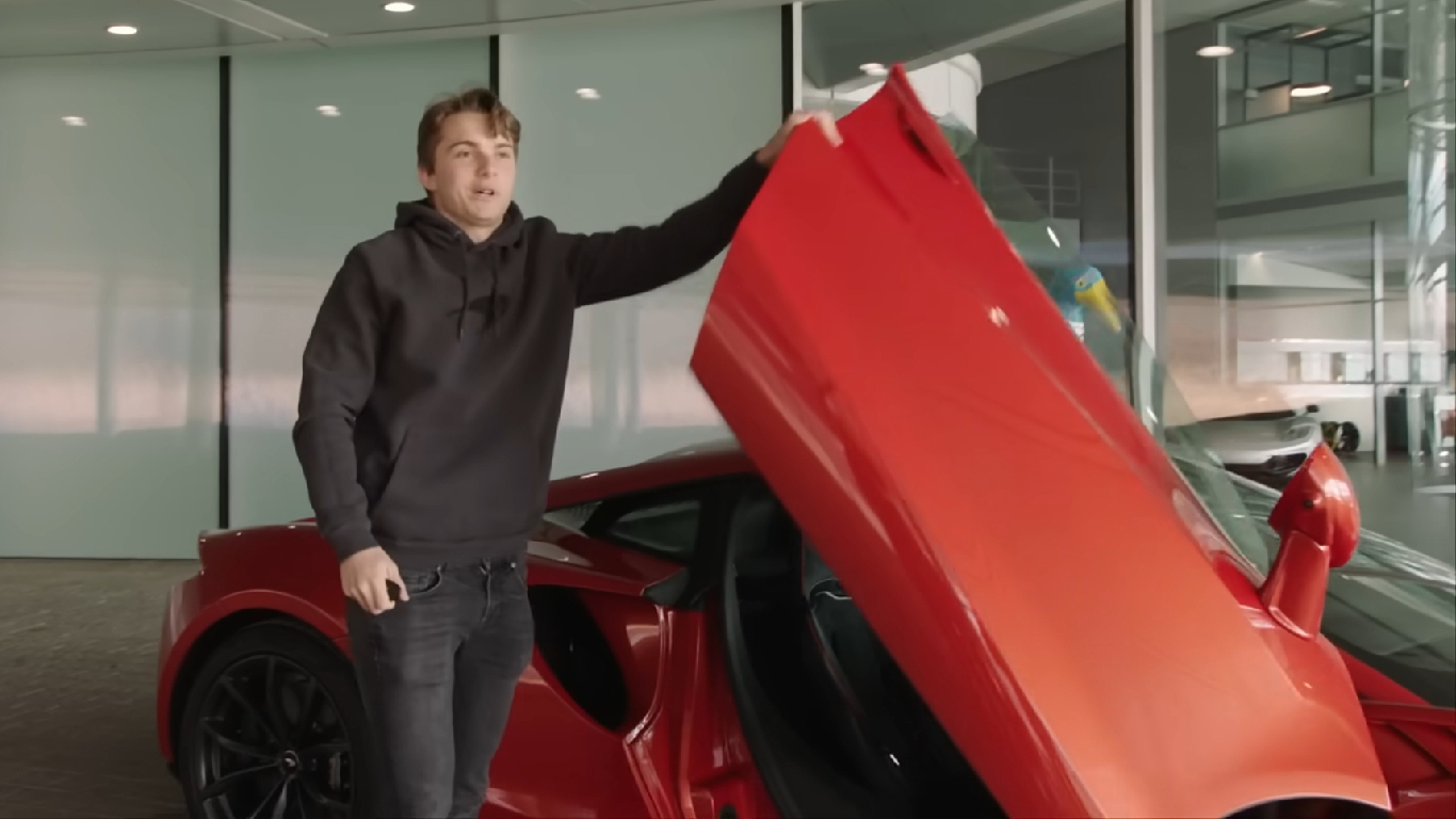 Oscar Piastri Cops A McLaren Artura During First Day On The Job