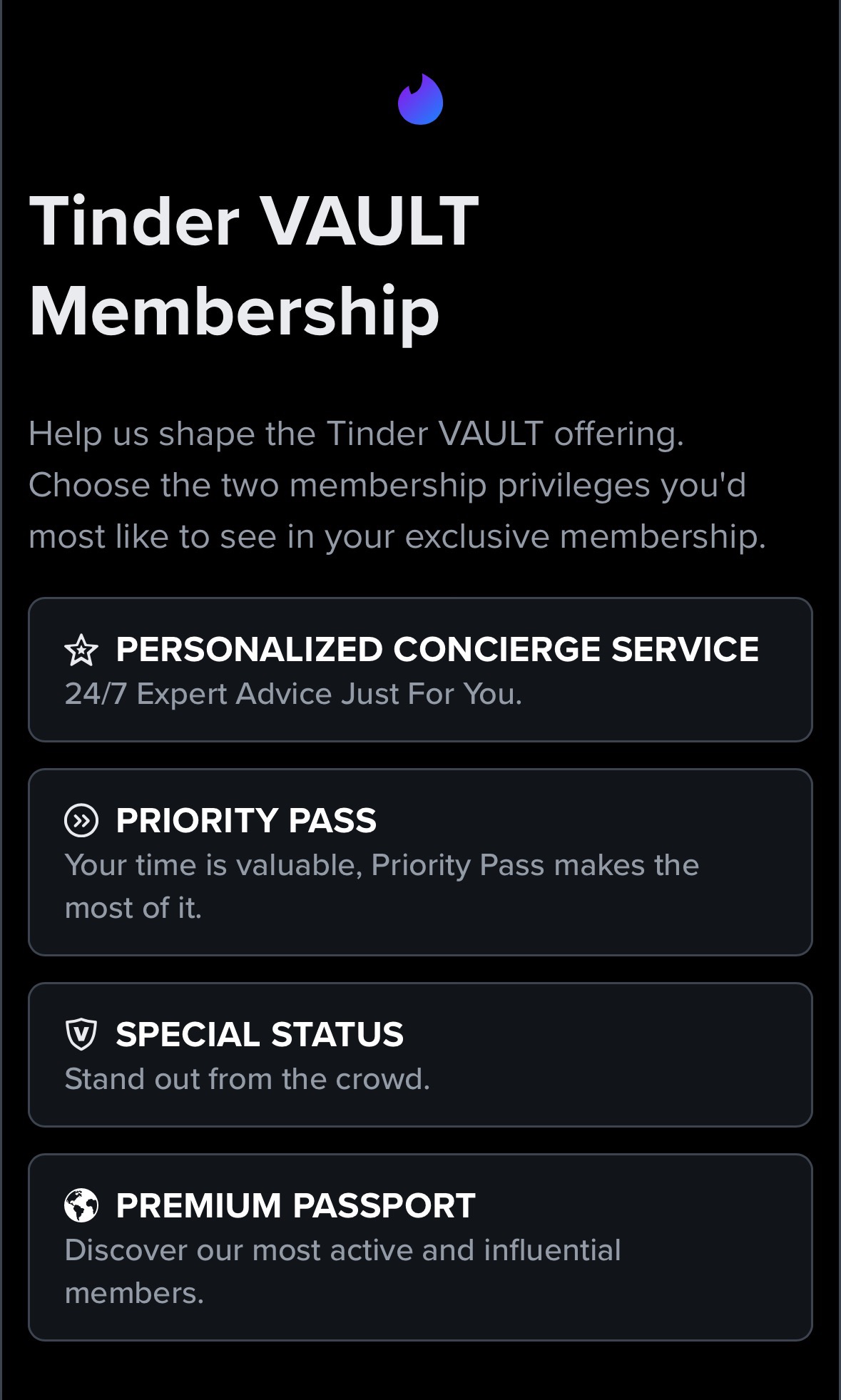 Tinder Vault Is A $740-Per-Month Subscription For Folks With More Money ...