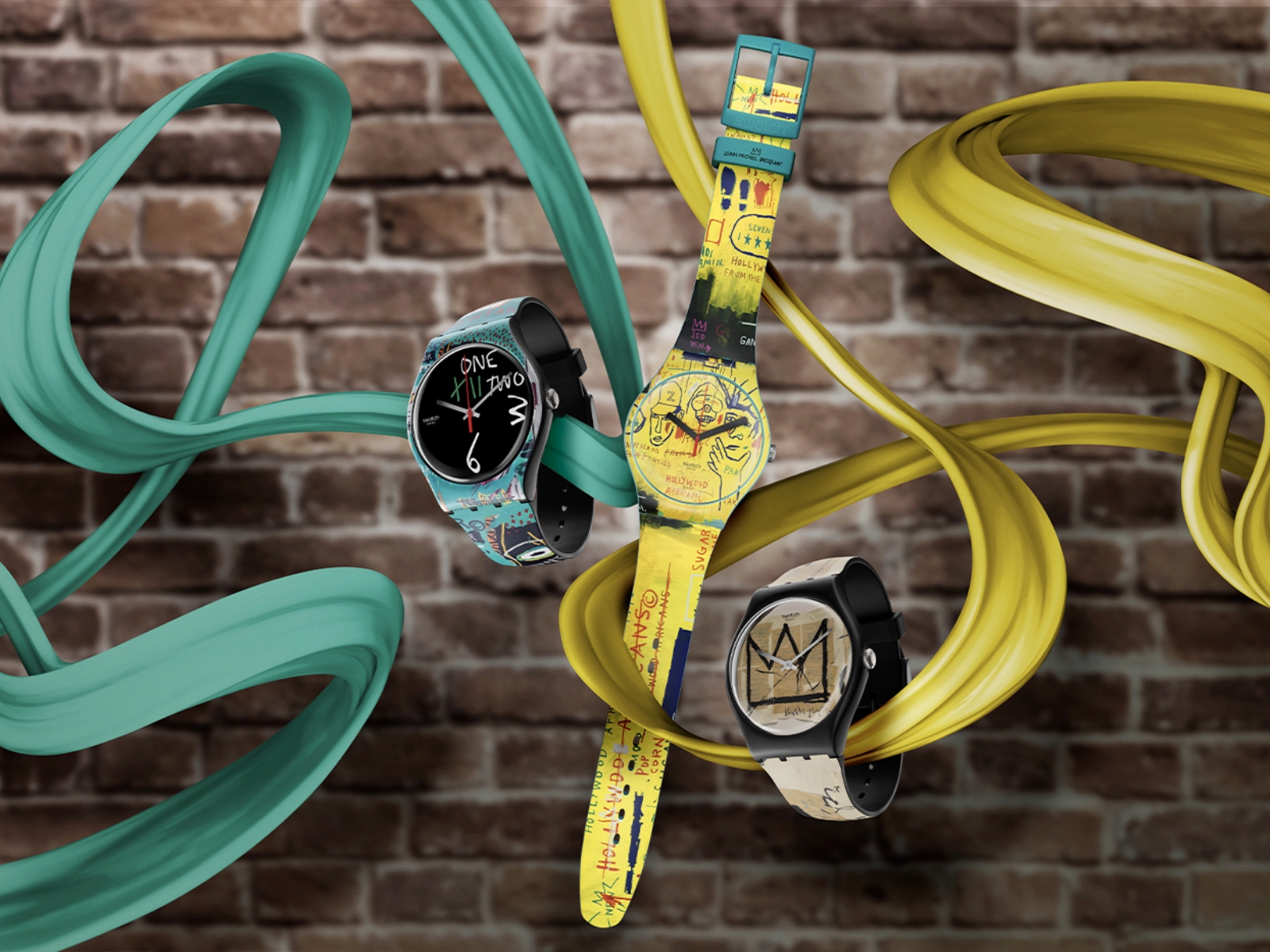The Swatch x BASQUIAT Collection Puts Street Art On Your Wrist