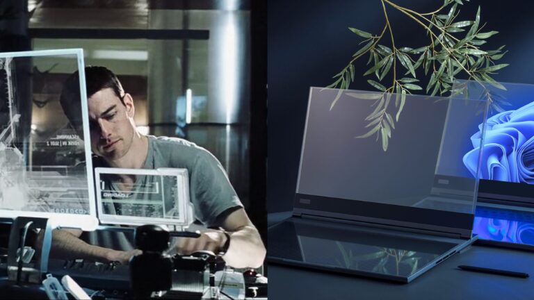 Lenovo’s Project Crystal Transparent Laptop Is 'Minority Report' IRL